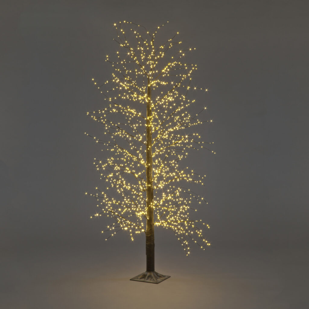 1.2m Black Micro Dot Tree W/500 WW LEDs - Trans-Continental Group Ltd